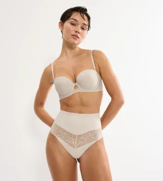 Triumph B&uuml;gel-BH TRIUMPH Comfort Contour WDP, Damen, Gr. 75, Cup F, beige (satin cream), Microtouch, Obermaterial: 41% Polyamid, 34% Polyester, 25% Elasthan, 