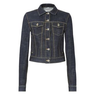 Fendi Kurze Jeansjacke - - Jackets - Damen - Blau - XS