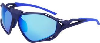 Nike Lunettes de Soleil ZEUS RISE N IU4708X 492 MATTE VOID BLUE/BLUE MIRROR 63/15/135 UNISEX