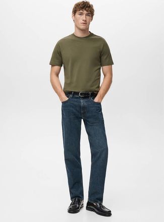 Mango T-shirt slim-fit 100 % coton olive - Homme - XXL - MANGO MAN