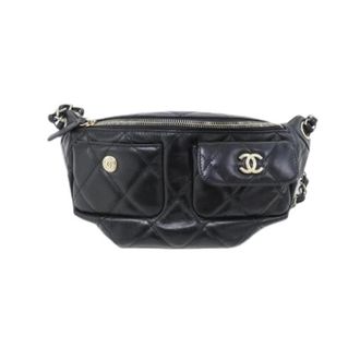 Chanel Pre-owned Kalbsleder G&uuml;rteltasche - - Pre-owned - Damen - Schwarzk - ONE SIZE
