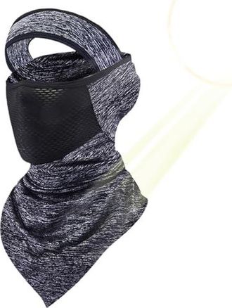 Generic Masque de protection solaire | Couvre-visage pour protection solaire - Cache-cou UPF 50, bandana respirant pour le cyclisme et le ski, Gris clair, Ref