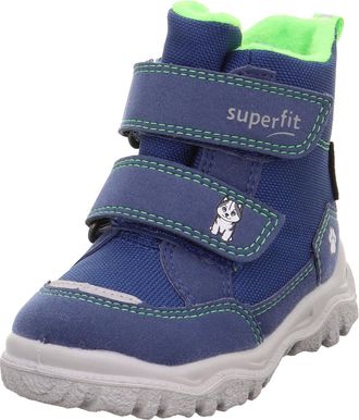 Superfit Jungen Baby Husky1 Warm Gefütterte Sympatex Blau/Hellgrün 8030 Mode-Stiefel, Blau Hellgrün 8030, 22 EU