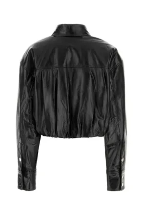 Sportmax Leather Jacket - Black