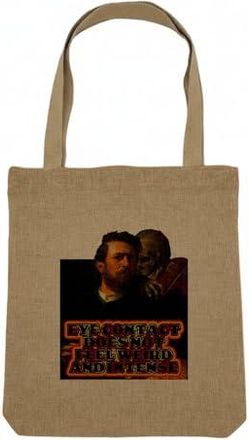 Fabulous Sac Shopping Tote Bag Aspect Lin - Eye Contact Weird and Intense Collage Vintage Illustration Art Humour Parodie Art Meme Millenial - Sac de Courses T
