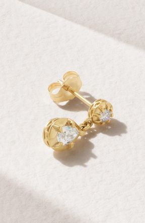 Jacquie Aiche Sophia Einzelner Ohrring Aus 14 Karat Gold Mit Diamanten