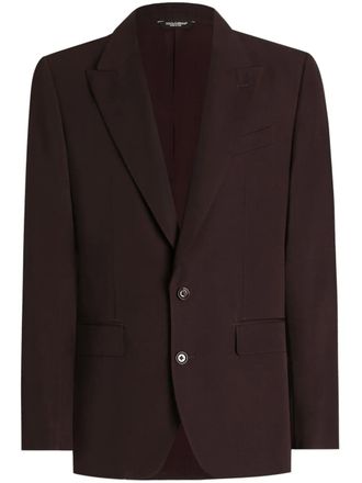 Dolce & Gabbana blazer à simple boutonnage - Marron
