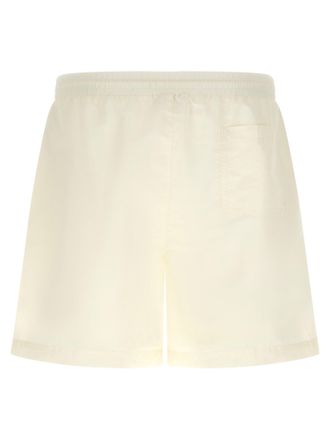 Brunello Cucinelli Mens White Polyester Swim Shorts