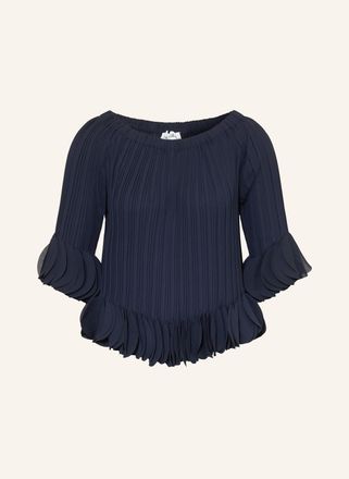 Joseph Ribkoff Off-Shoulder-Bluse Mit Plissees blau