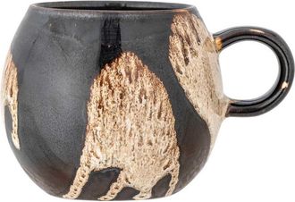 Bloomingville Paula Tasse 275 ml, Steingut, D9 cm, H8 cm - Perfekt f&uuml;r deinen t&auml;glichen Kaffee- oder Teegenuss, edler Kaffeebecher f&uuml;r deinen Fr&uuml;hst&uuml;ckstisch