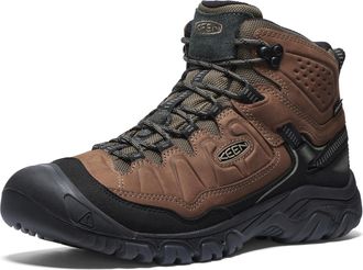 Keen Targhee 4 Herren-Wanderstiefel, mittelhoch, langlebig, bequem, wasserdicht, Bison/Schwarz, 11.5 Wide