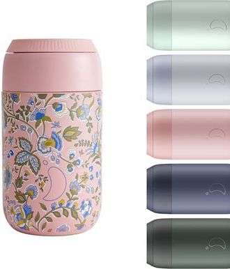 Chilly's Serie 2 Tasse a Cafe Isotherme - Tasses avec Double parois & couvercles - sans BPA en Acier Inoxydable - Liberty - Kazusa, 340ml