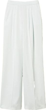 Twinset Femme, Pantalons, Bleu, Taille: 40 FR Pantalon Large Pliss&eacute;