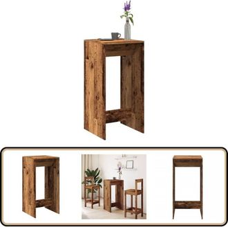 vidaXL Bartisch Altholz-Optik 51x50x103,5 cm Holzwerkstoff - Vidaxl