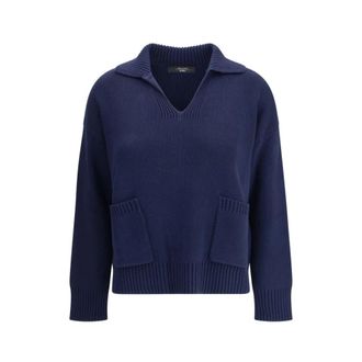 Max Mara Saloon Sweater - - Knitwear - Damen - Blau - S