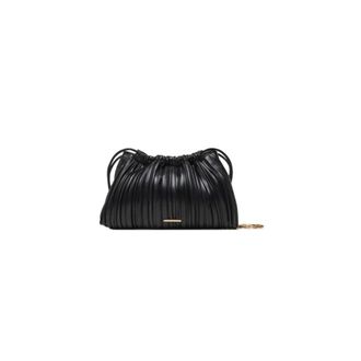 Calvin Klein Femme, Sacs, Noir, Taille: ONE Size Sac bandouli&egrave;re Pliss&eacute;