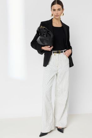 Gerard Darel Jean large ray&eacute; - AMALIAH - Ecru