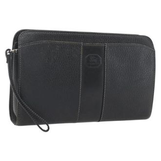 Burberry Pochette en cuir Pre-owned - Femme - Pre-owned - Noir - Taille: ONE Size