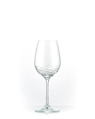 Bohemia Design Weingl&auml;ser Sektglas Sektgl&auml;ser Whiskyglas Wassergl&auml;ser Kristall Glas Model Viola klar schliff 6er Set (Weingl&auml;ser 350 ml)