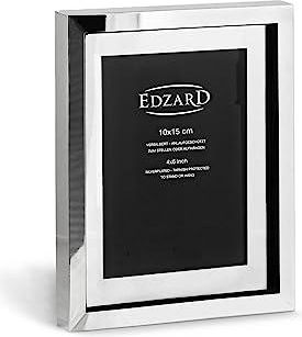 Edzard Cadre Photo Caserta pour Photo 10 x 15 cm, argenté Noble, résistant au ternissement