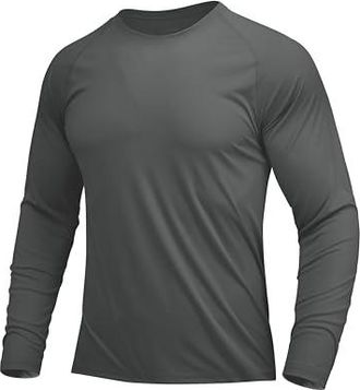 Magcomsen T-Shirt dété UV pour Homme à séchage Rapide à Manches Longues Protection Solaire survêtement pour la randonnée, la pêche, Les Chemises UPF 50+ Léger T
