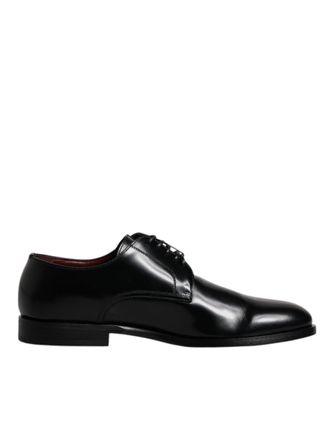 Dolce & Gabbana Schwarze Kalbsleder Derby Schn&uuml;rschuhe f&uuml;r formelle Anl&auml;sse