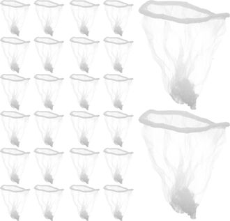 Angoily 200 St&uuml;ck Einweg Sp&uuml;lbeckenfilterbeutel mit Netz Elastisch Verstopfungsfrei f&uuml;r K&uuml;chenabfluss und Speisereste Hygienischer Einweg Abfallf&auml;nger f&uuml;r Hau