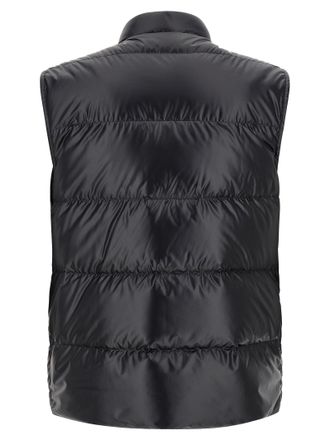 Moncler Mens Blue Polyester Sleeveless Jacket Clothing