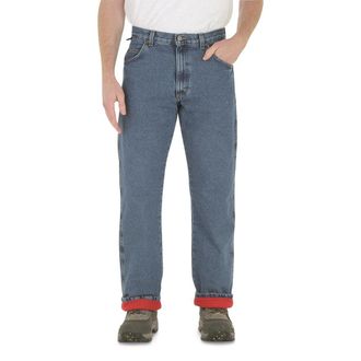 Wrangler Herren Thermojeans, groß und hoch, Woodland - Blau - 46W / 32L