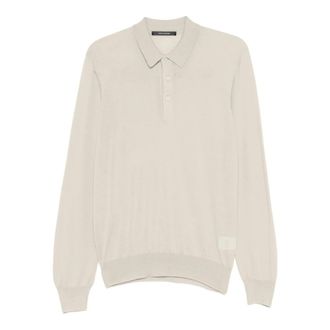 Tagliatore Strickpolohemd - - Knitwear - Herren - Beige - XL