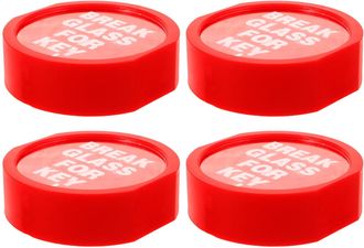 Amosfun Multifunktionaler Notfall Schl&uuml;sselkasten Rot Wandmontiert Robuster Feuerl&ouml;scherschrank Kompatibel mit Aufbrechbarem Deckel f&uuml;r Schnelle Schl&uuml;sselentn