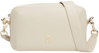 Tommy Hilfiger Damen Crossbody Bag Tasche Chic Flap Crossover Klein, Beige (Classic Beige), Einheitsgr&ouml;&szlig;e