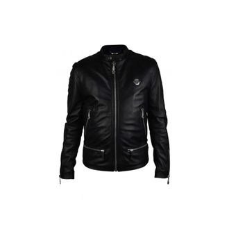 Philipp Plein Leder - - Jackets - Herren - Schwarzk - M