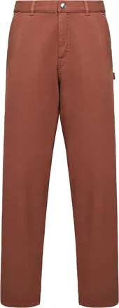 Moncler Moncler Pantalon Cargo En Gabardine De Coton M&eacute;lang&eacute;, Homme, Marron, Taille: 46
