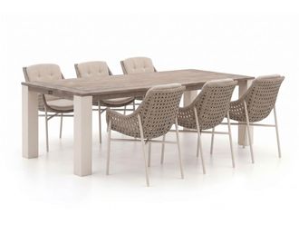 Manifesto Furniture Manifesto Novara/ROUGH-X 240 cm Gartenm&ouml;bel-Set 7-teilig
