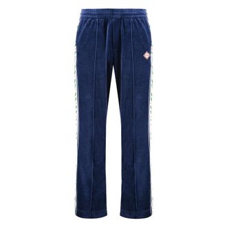 Casablanca Homme, Pantalons, Bleu, Taille: XL Pantalon en mélange de coton Chenille