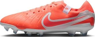 Nike Nike Tiempo Legend 10 Pro DV4333-800 Crampons de Football pour Terrain Ferme Blanc, Lave piquante/Blanc, 45.5 EU