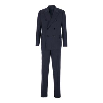 Emporio Armani Doppio petto + Pantalone Regular - - Suits - Herren - Blau - L
