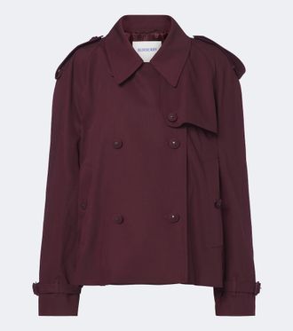 Burberry Veste Mayfair en serg&eacute; de laine