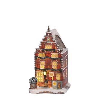 Luville Weihnachtsdorf-Miniatur Grachtenhaus