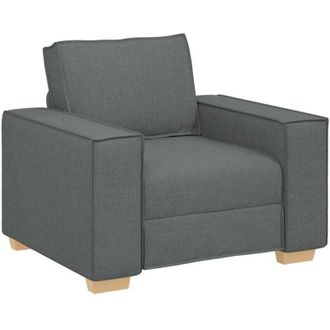 vidaXL Canapé Fauteuil Gris Foncé 60 cm Tissu Vidaxl