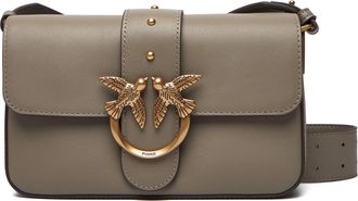 Pinko Handtasche PINKO Love One Mini Slouchy Fl Al 25-26 104340 A0QO Grau