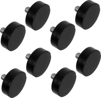 OSALADI 8 Stück Teiliges Verstellbare Möbel-füße aus Robustem Gummi und Metall Stoßdämpfende rutschfeste Nivellierfüße für Maschine Tisch Stuhl Schrank Isolat