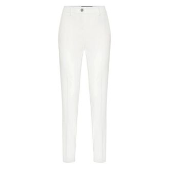 Philipp Plein Femme, Pantalons, Blanc, Taille: 46 FR Pantalon de Bureau Cady Skull