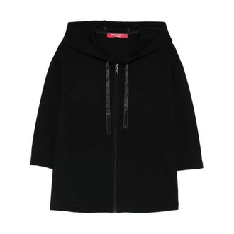 Marina Rinaldi Femme, Sweatshirts et sweats à capuche, Noir, Taille: 38 FR Landa Zip-through