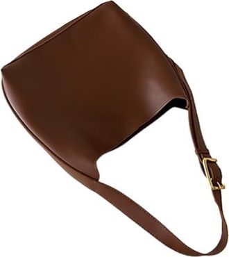 Generic Lot de 2 sacs fourre-tout en cuir v&eacute;g&eacute;talien pour femme, sac &agrave; bandouli&egrave;re, sac &agrave; main, sac &agrave; main, sac &agrave; main de voyage, marron