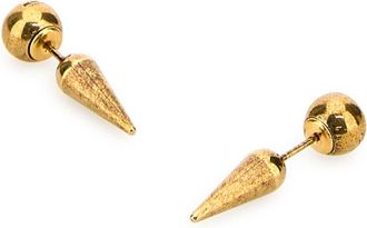 Jil Sander Womens Gold Metal Earrings