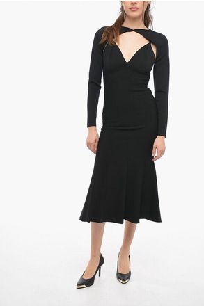 Roland Mouret gown Maxi Dress with Cut Out Details and Shoulder Cover size 42