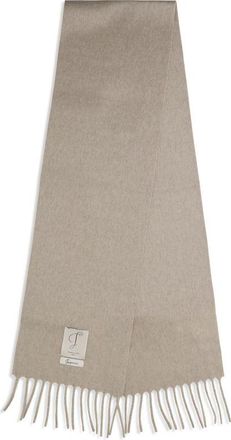 Jacquemus Fringed Wool Scarf - Beige