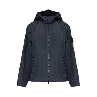Stone Island Homme, Vestes, Bleu, Taille: M Crinkle Reps NY Jacket